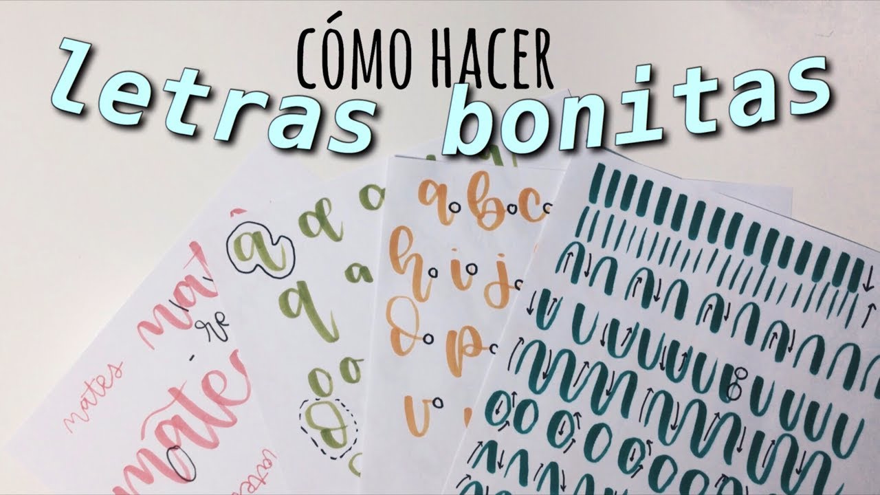 cómo hacer lettering - YouTube