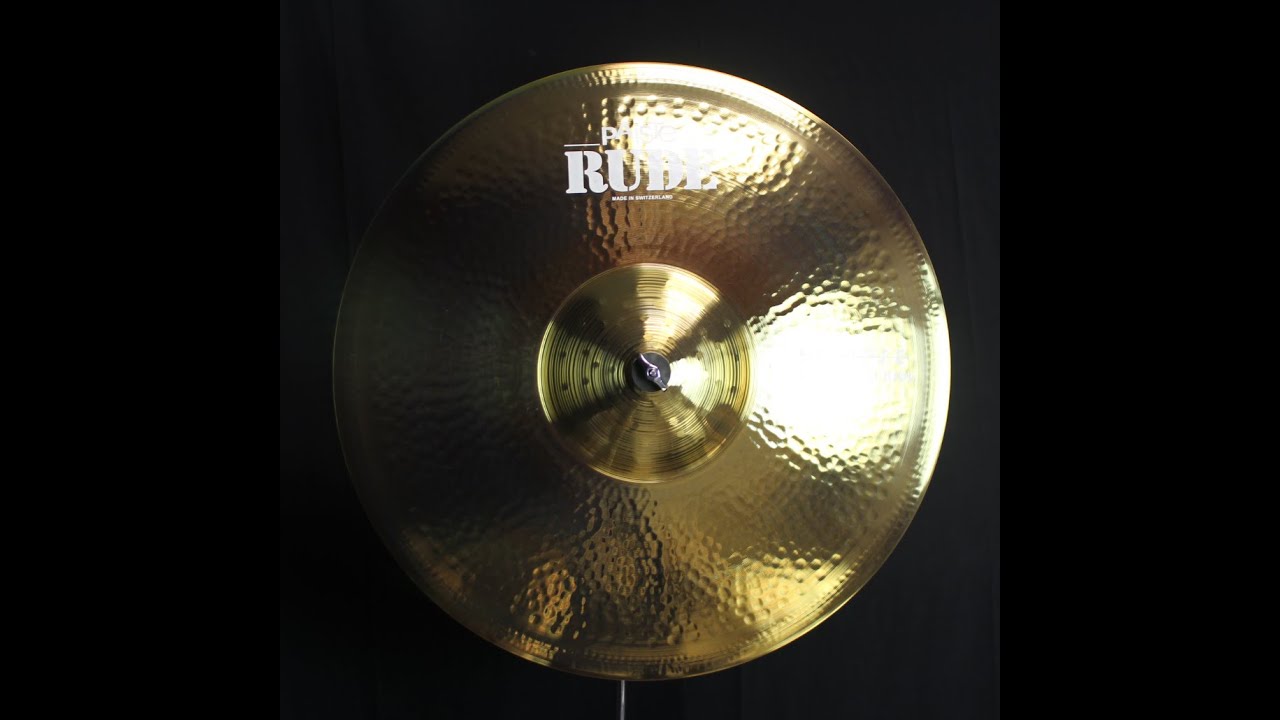 Paiste 24" Rude "Eclipse" Mega Power Ride - 4643g - YouTube