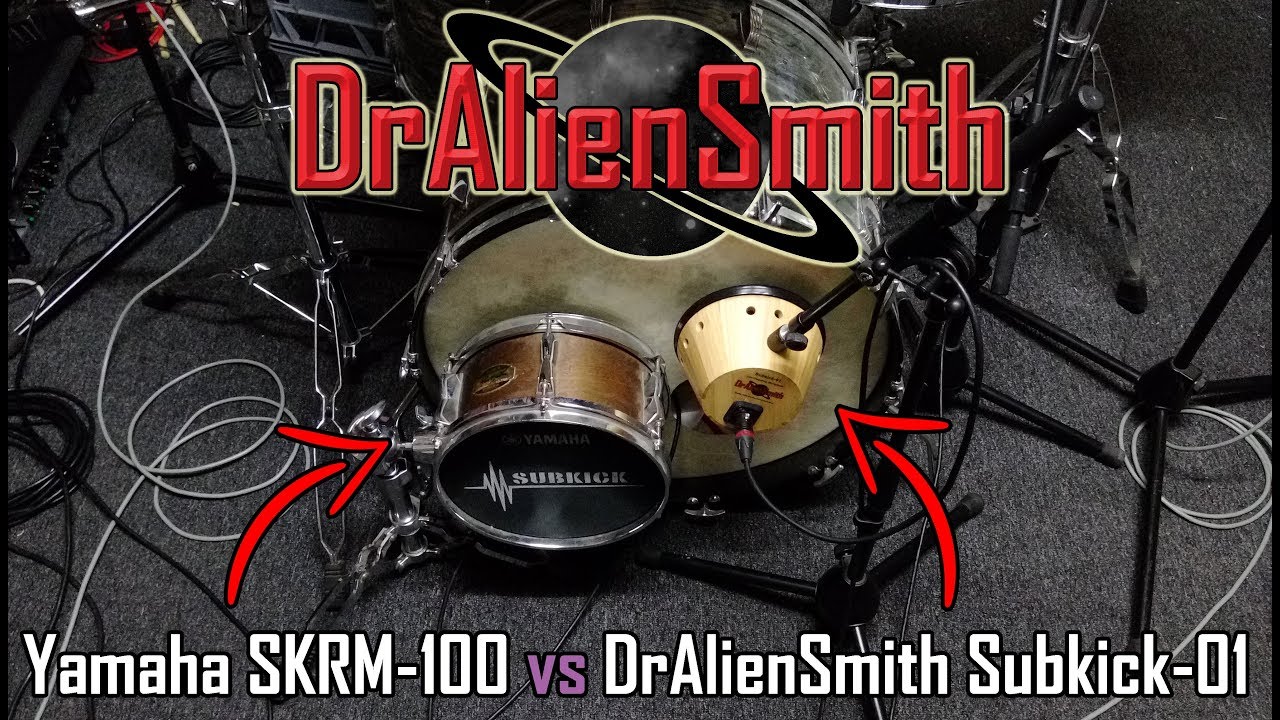 DrAlienSmith Subkick-01 vs Yamaha SKRM-100 Subkick Audio Test - YouTube
