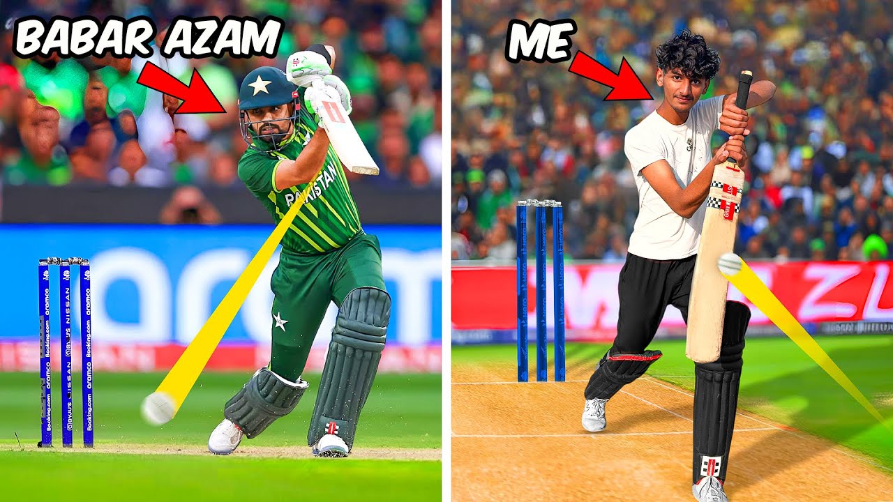 Can I Play the Perfect Cover Drive Like Babar Azam? - YouTube