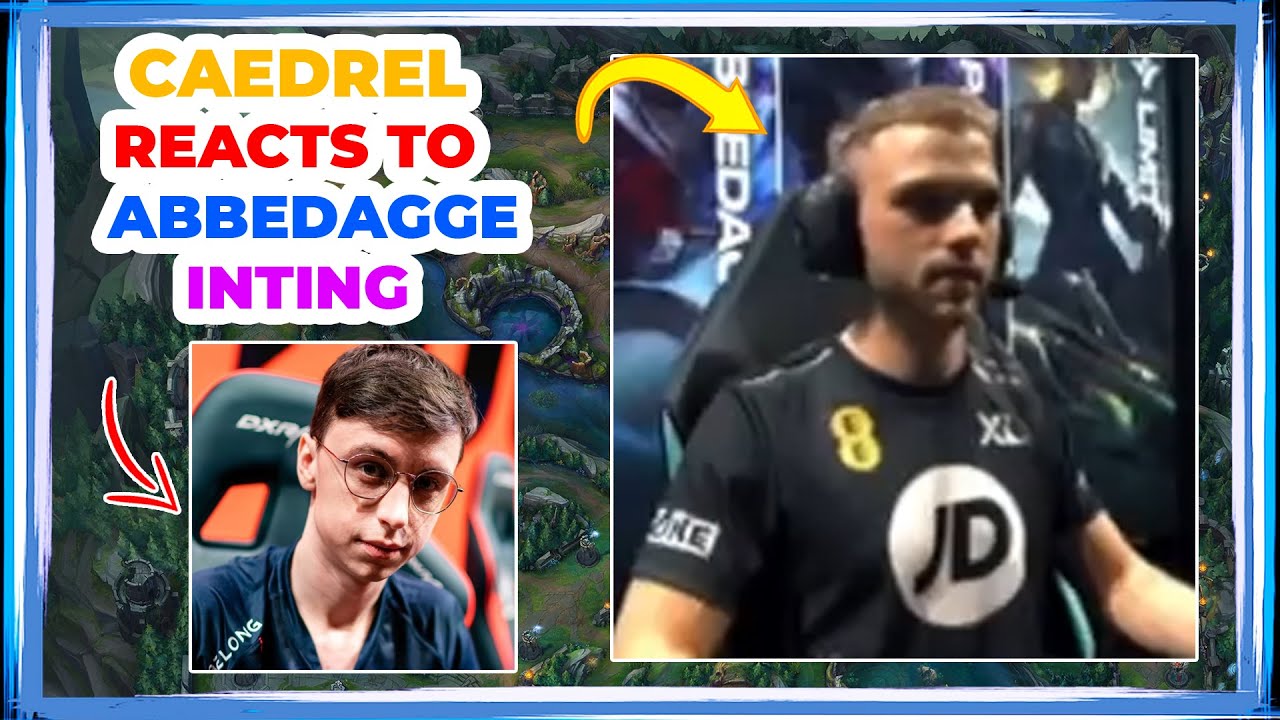 Caedrel Reacts to XL Abbedagge INTING [MadLions vs Excel] - YouTube