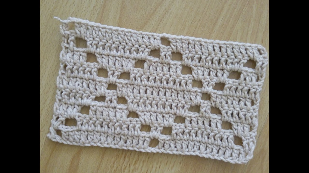 How to Crochet diamond stitch - YouTube