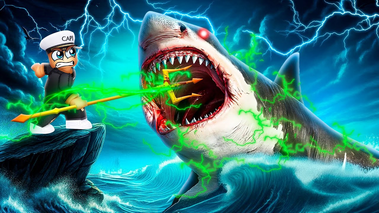 Catching a MEGALODON with the TRIDENT ROD in FISCH - YouTube