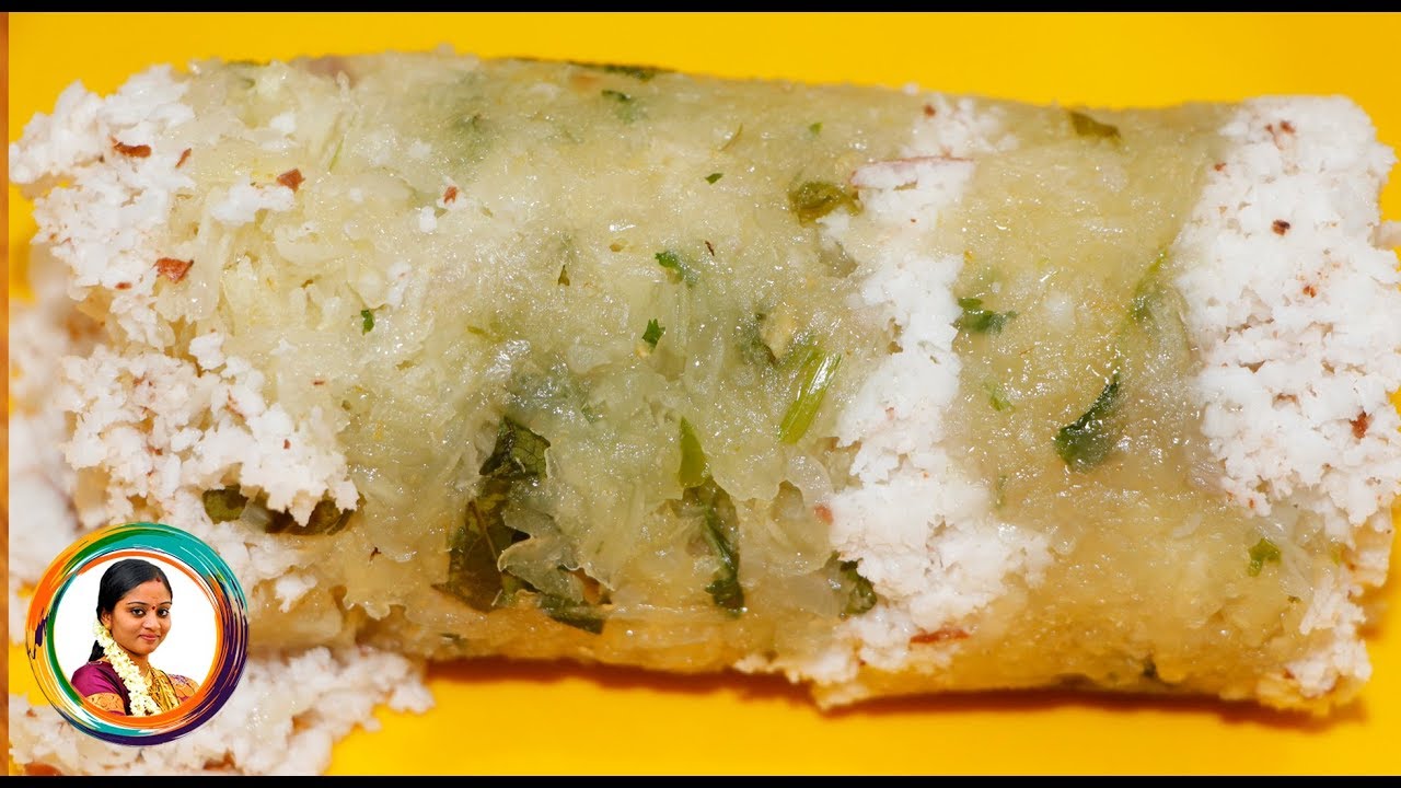 TAPIOCA PUTTU / MARAVALLI KILANGU PUTTU / STEAMED TAPIOCA FUNNEL CAKES ...