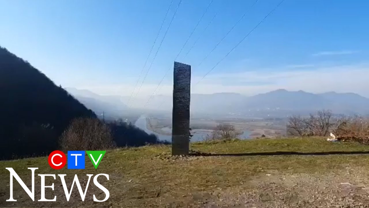 New metal monolith discovered in Romania vanishes - YouTube