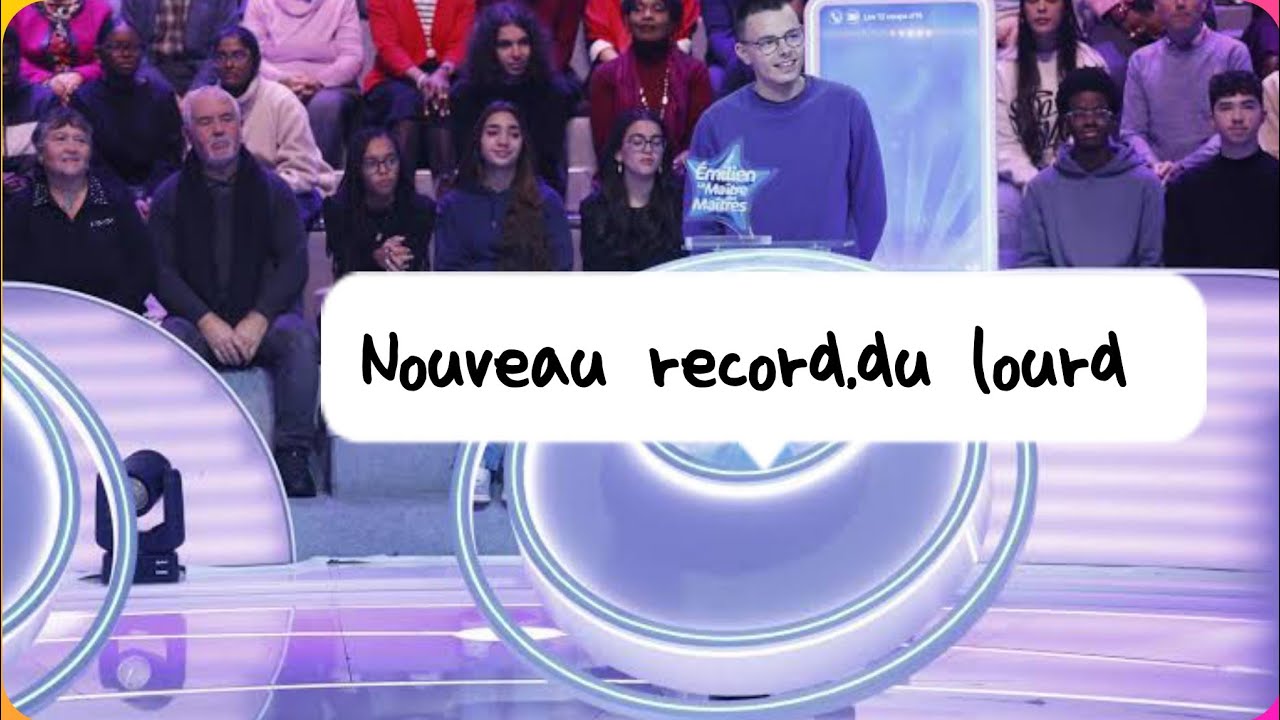 Un nouveau record pour Emilien, découvrez le . De la triche peut-être ...