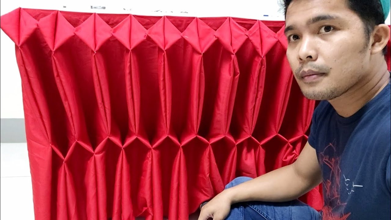 DIAMOND DESIGN WITH BUTTERFLY || TABLE SKIRTING TUTORIAL - YouTube