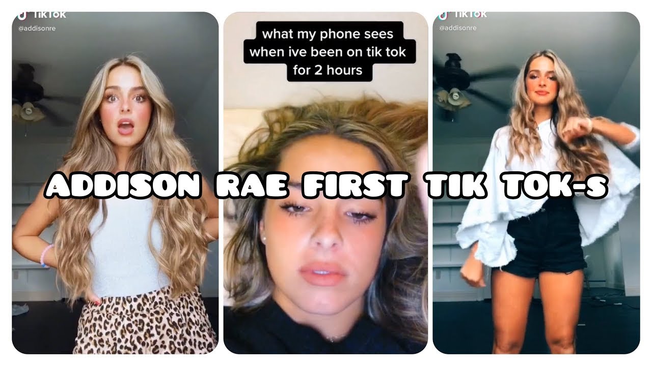 ADDISON RAE FIRST 10 TIKTOKS EVER! | Tik Tok Compilation - YouTube