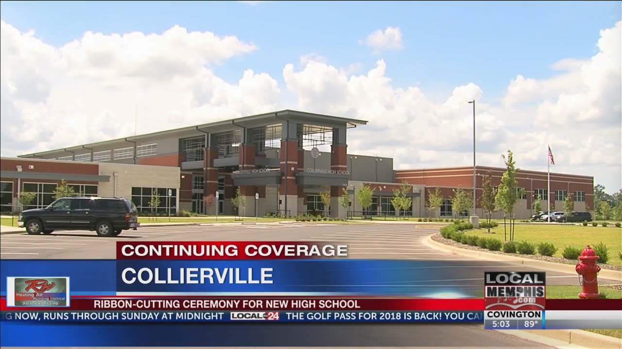 Ribbon Cutting Ceremony For Collierville High School - YouTube