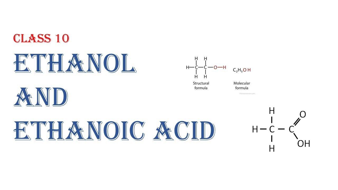 Ethanol and Ethanoic Acid | Class 10 | Chemistry #ethanol #ethanoicacid ...