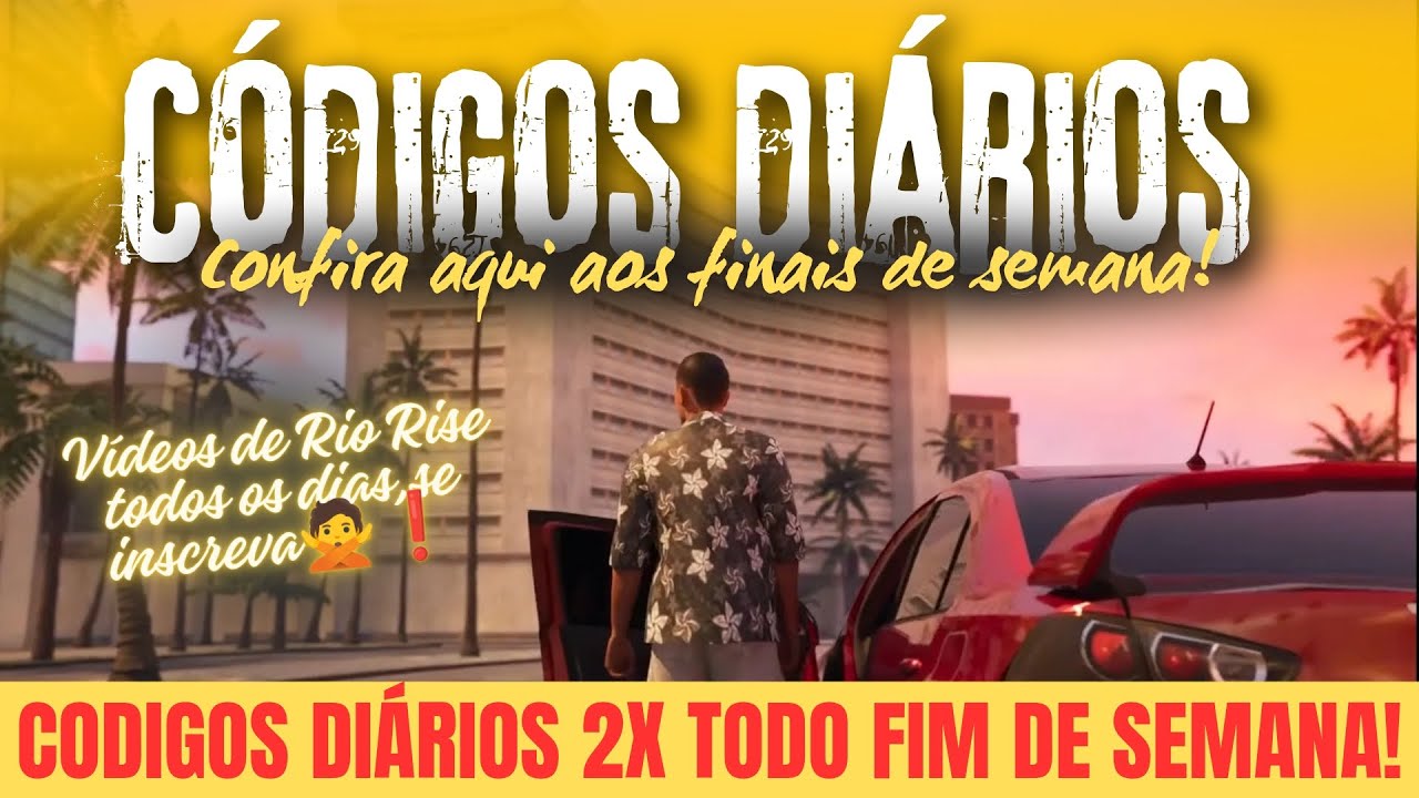 CONFIRA O CODIGO 2X DE HOJE DO RIO🇧🇷RISE RP #riorise #rioriserp - YouTube