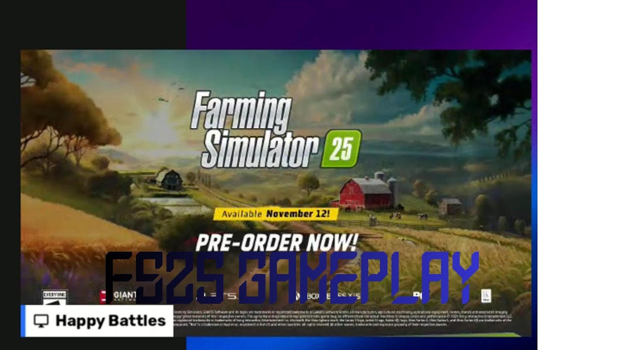 FS25 GAMEPLAY TRAILER - YouTube