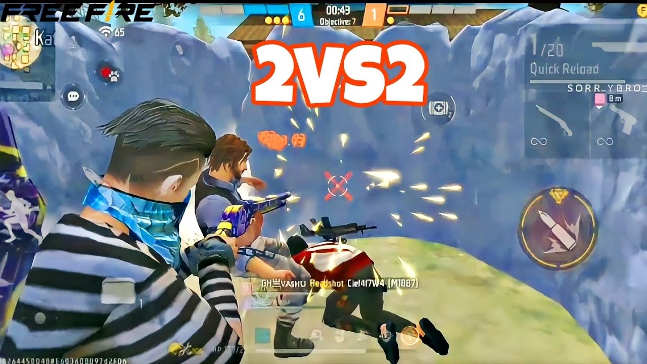 2VS2 #custom free fire video GAMING 2VS2 - YouTube
