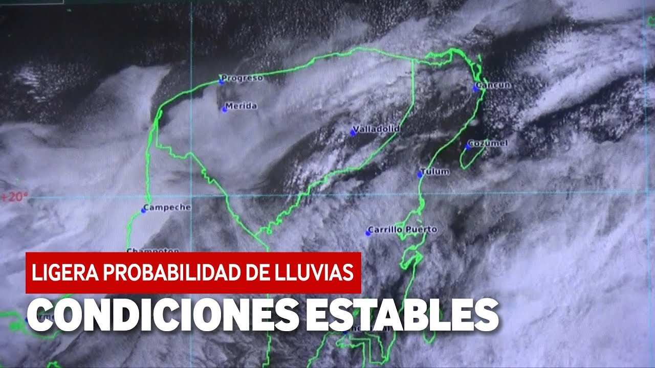 CONDICIONES ESTABLES CON LIGERA PROBABILIDAD DE LLUVIAS. - YouTube