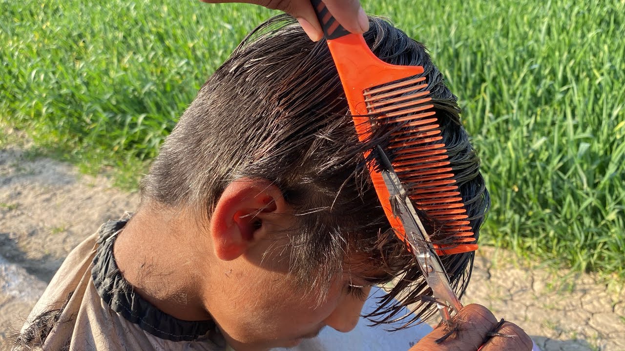 ASMR FAST AND AGGRESSIVE HAIRCUT RRAL HAIR - YouTube