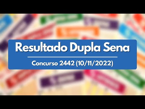 Dupla Sena Concurso 2442 (10/11/2022)