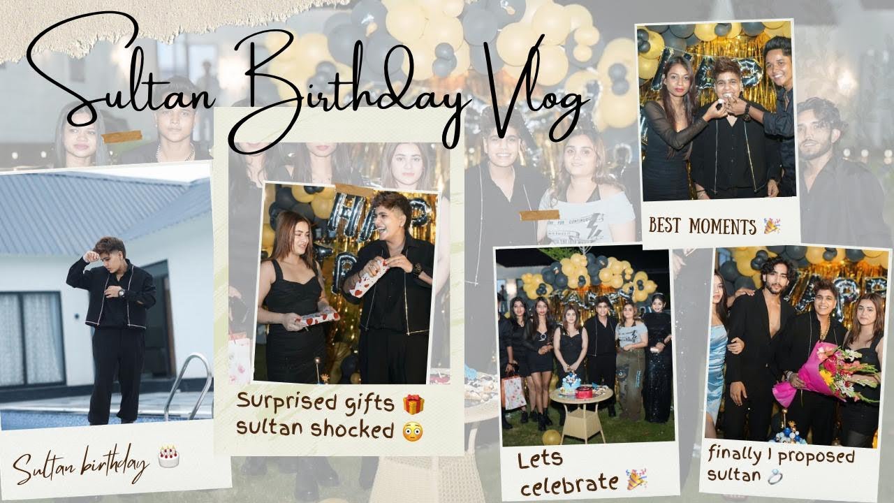 Celebrate sultan birthday ️🥹 ( finally I proposed sultan ) 💍 ️ ...