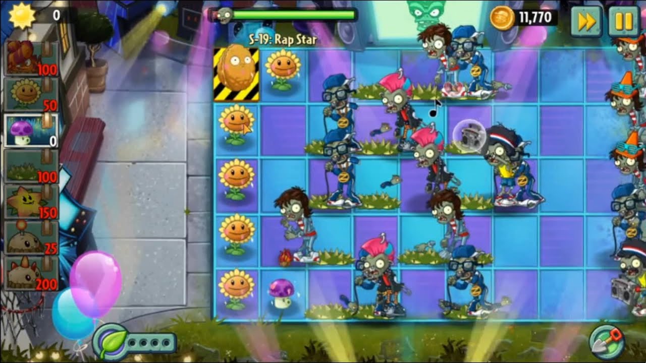 Plants vs. Zombies ECLISE Part 47 - Rap Star - YouTube