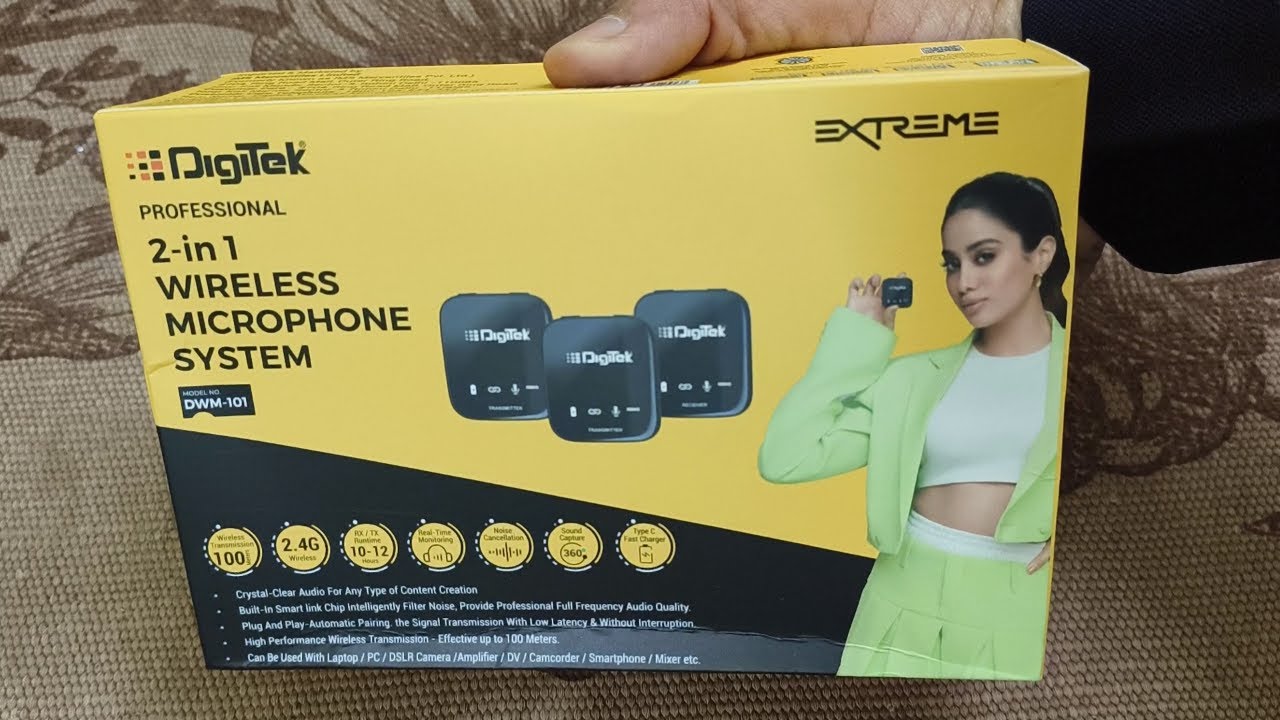 Digitek Wireless Mic Unboxing | Digitek DWM101 Microphone First ...