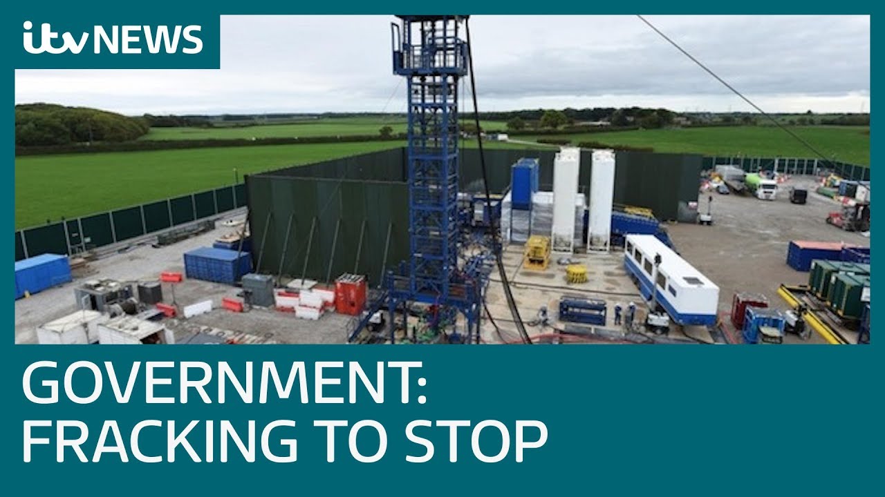 Fracking halted over earthquake fears, Government confirms | ITV News ...