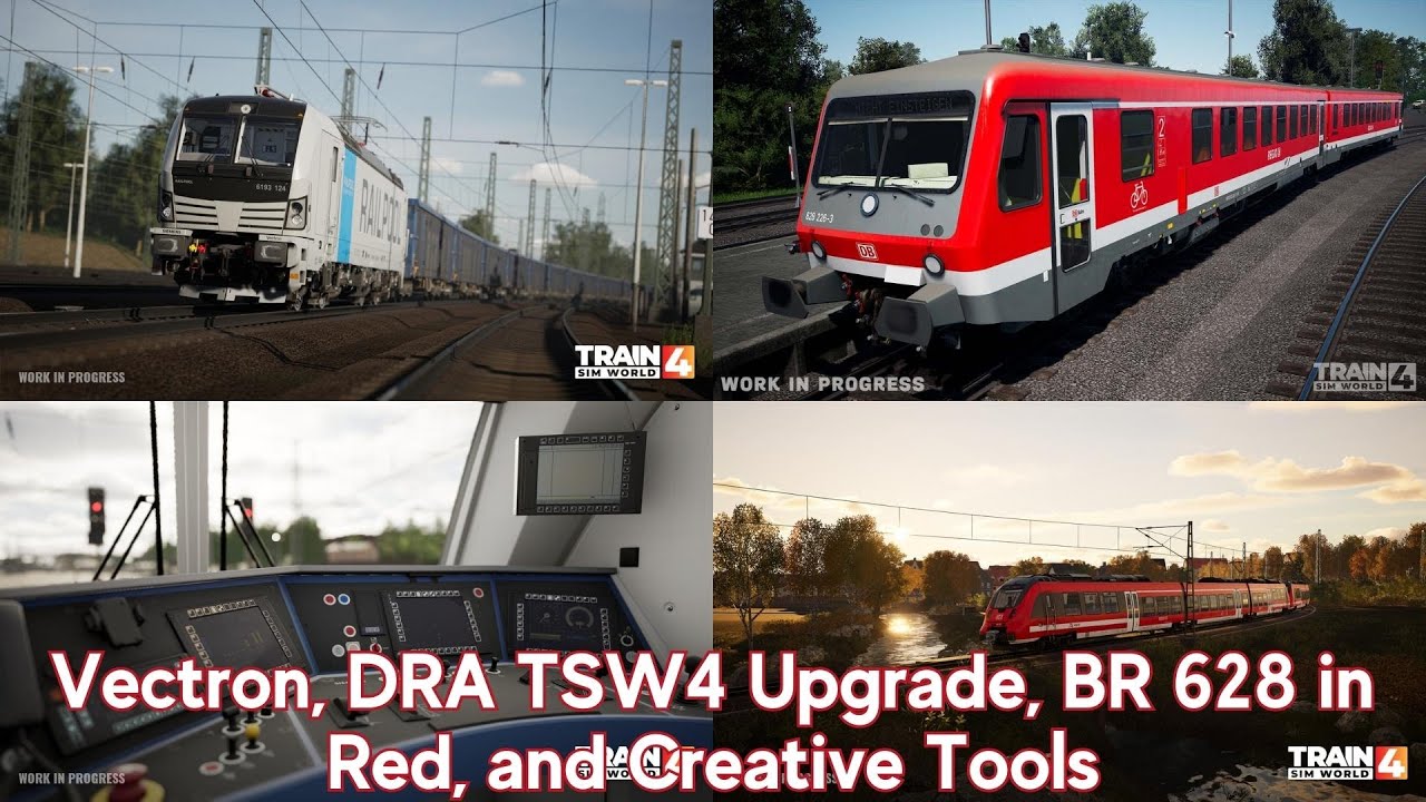Vectron, DRA TSW4 Upgrade, DB BR 628, and Creative Tools - News - Train ...