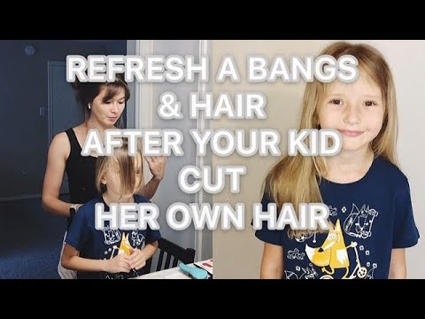 What to do if your child cut her own hair!?
