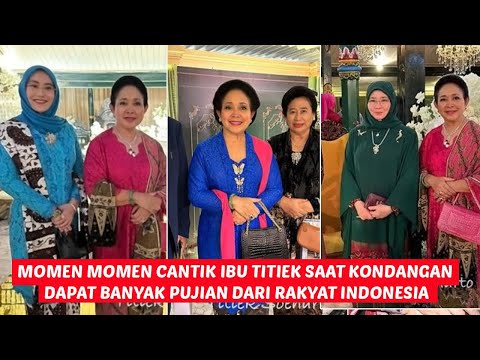momen momen  cantik ibu titiek soeharto saat kondangan, rakyat Indonesia terkagum kagum