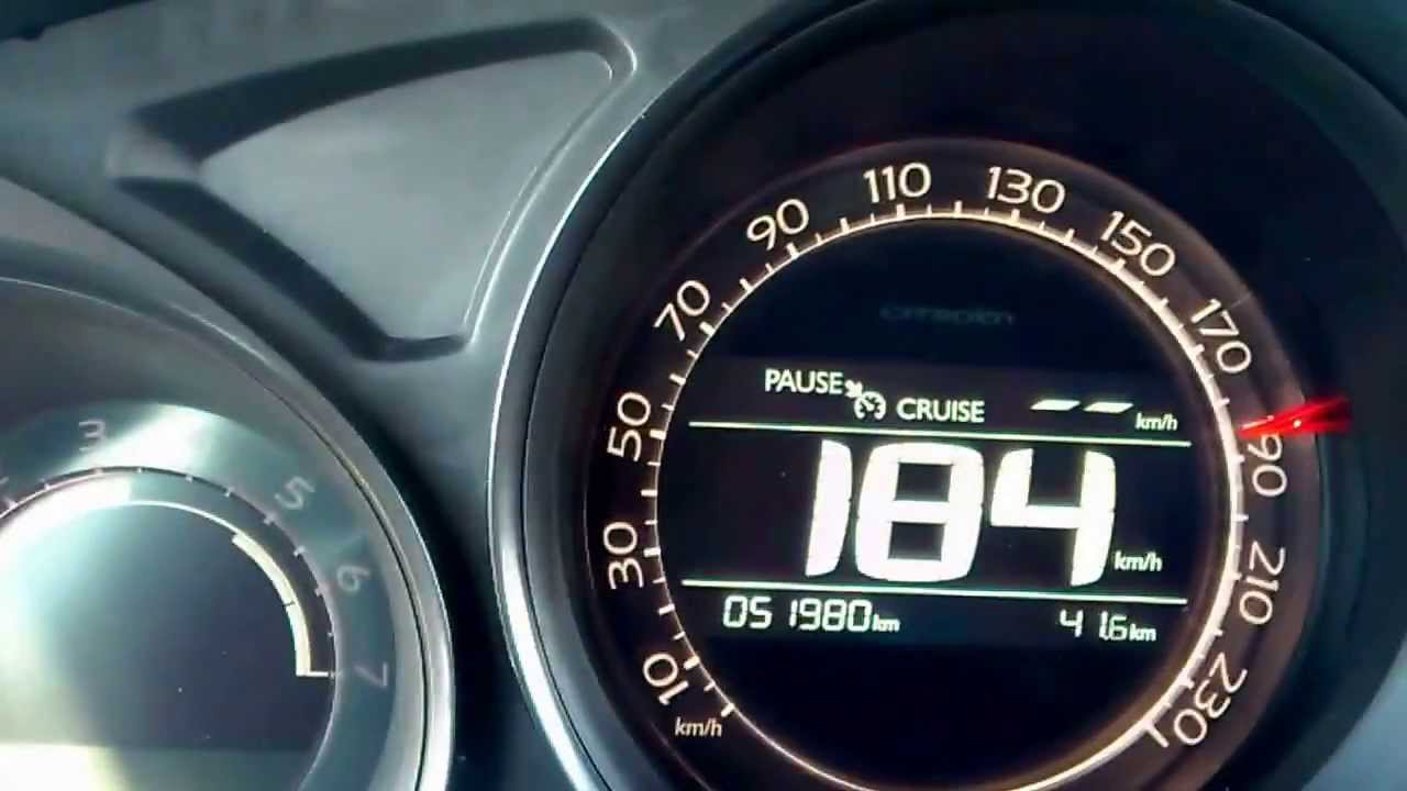 Acceleration Citroen C4 B7 2.0HDi 150ps. BVM6+Digital Tuning = 175ps ...