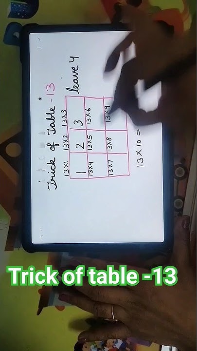 easy way to learn table-13☺️😉#trending #youtubeshorts#viral # ...