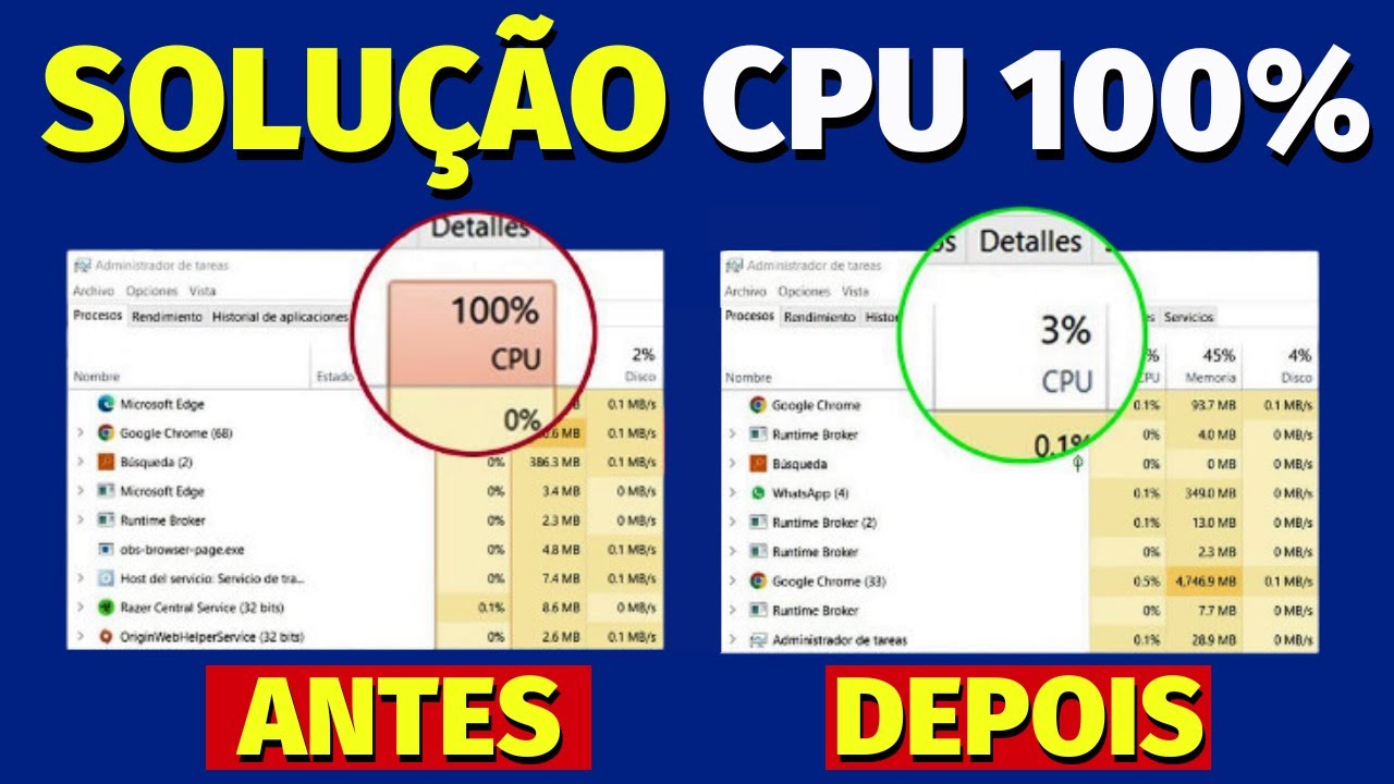 CPU a 100%? Descubra Como Resolver Isso no Windows 10 e 11 Rapidamente ...