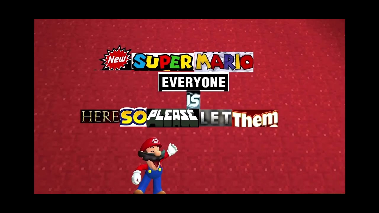 Mario: New Super Mario everyone is here so please let them out Miyamoto ...