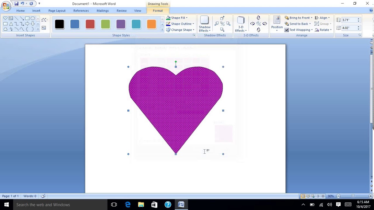 how to animate your MS WORD 2007 shapes - YouTube