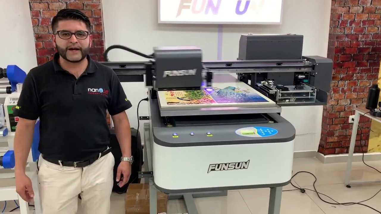 Peru customer like Funsun UV printer very much - YouTube