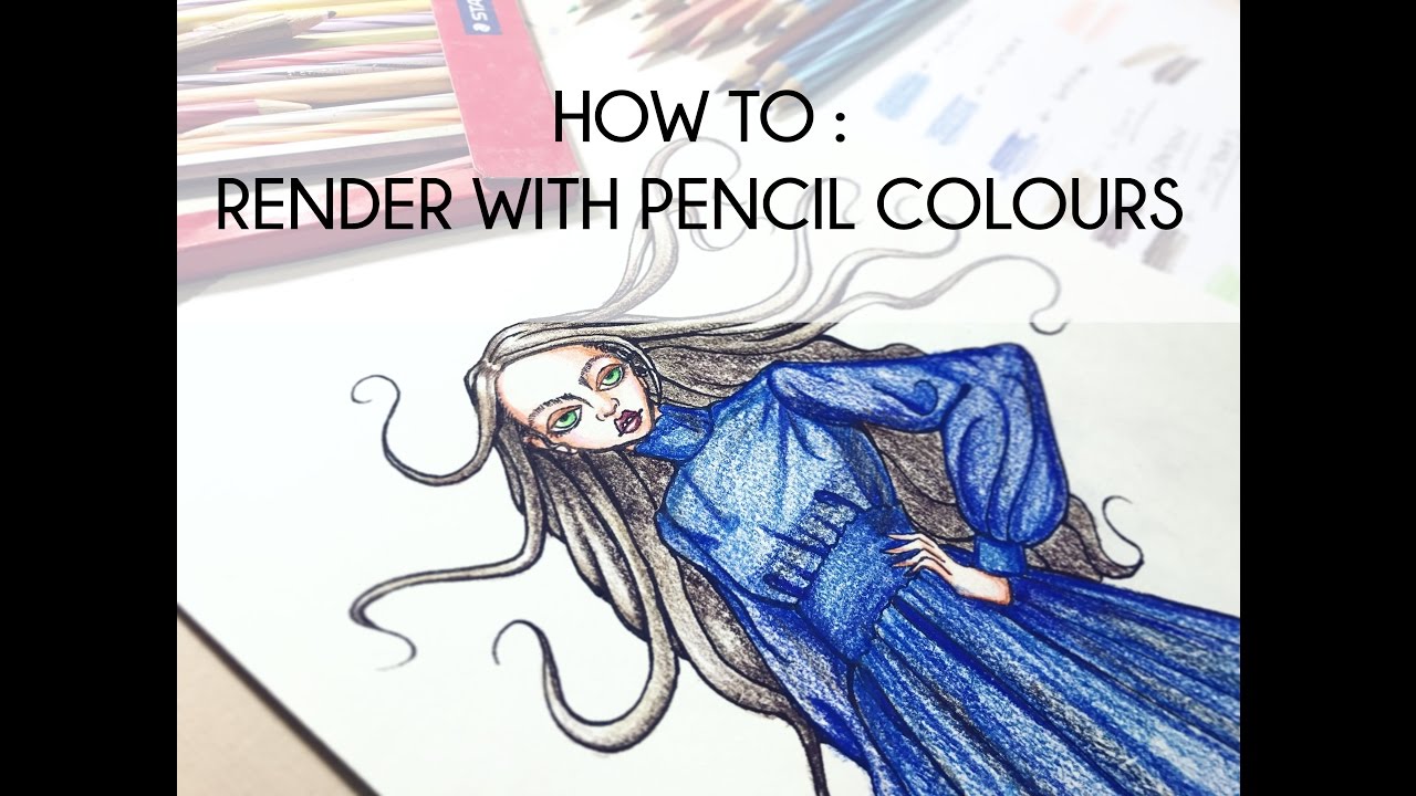 How to Render with Pencil Colors - YouTube