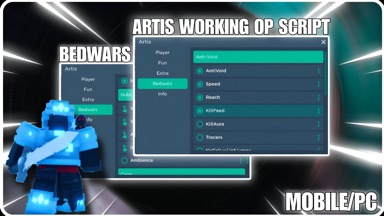 Artis Bedwars Script With Working OP Features, Mobile/Pc Supported! | Fluxus, Arceus x, Delta ...