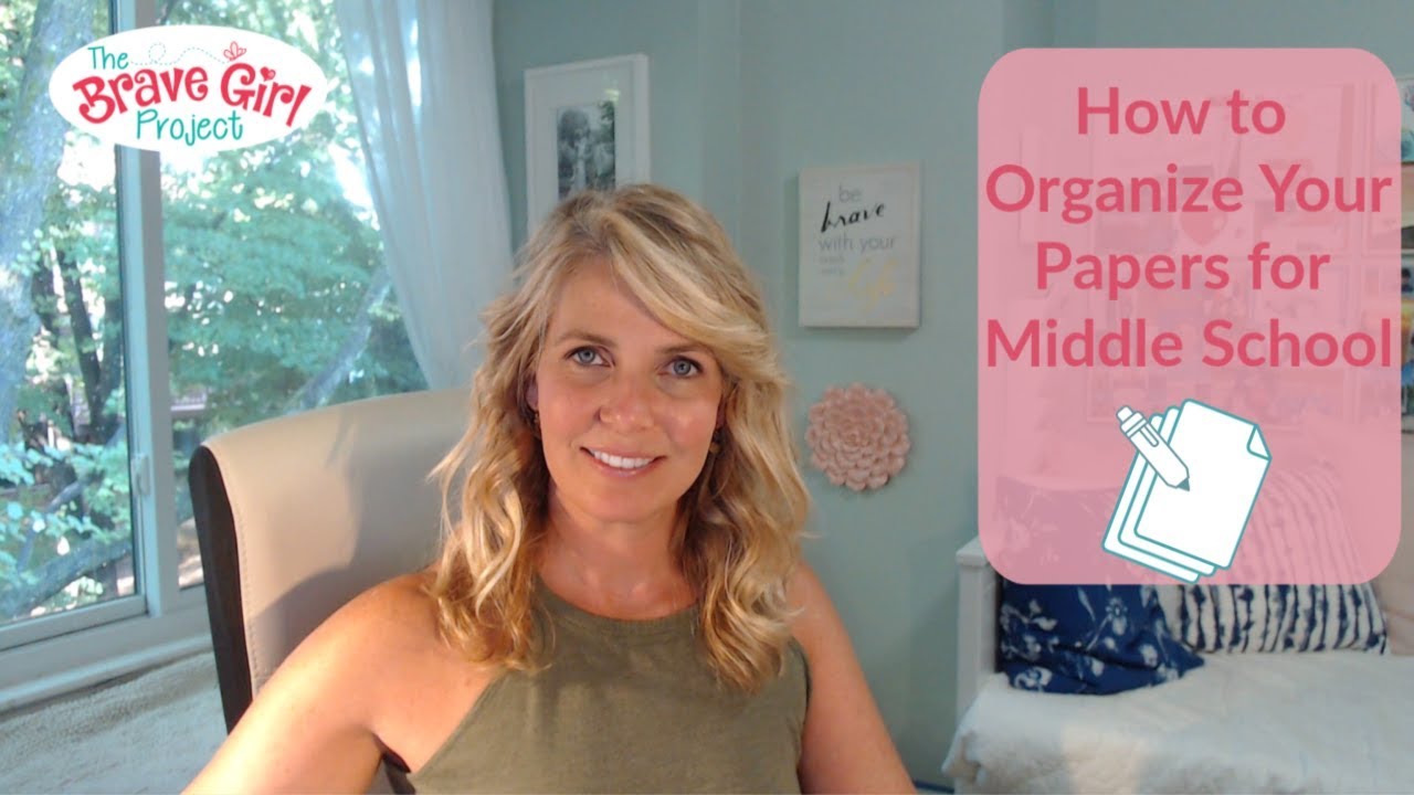 How to Organize Your Papers for Middle School - YouTube