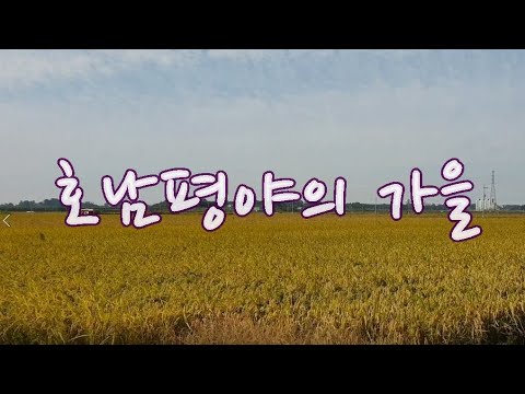 호남평야의 가을걷이, 김제평야의 추수, 가을 벼 수확. 라데츠키 행진곡. Harvest in Honam Plain. Kimje ...