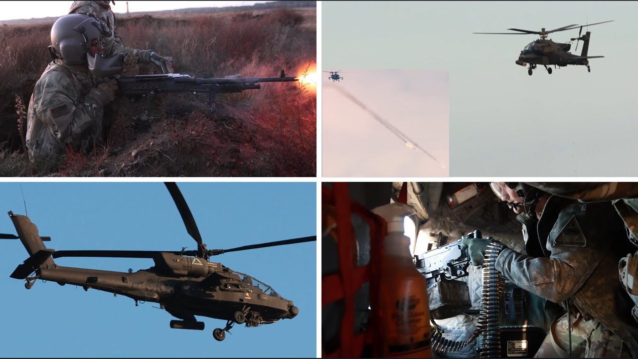 U.S. Army Task Force Desert Knights Aerial Gunnery in Drawsko Pomorski ...