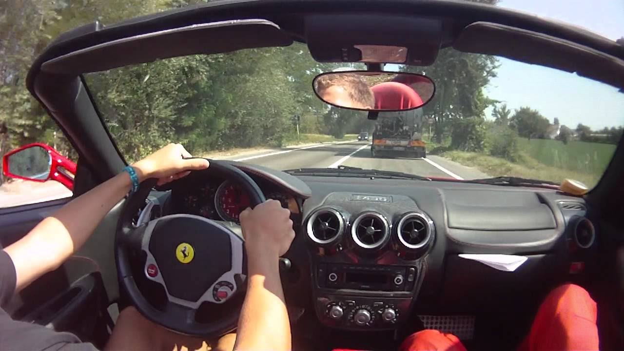 Ferrari test drive Almost crash a F430 - YouTube