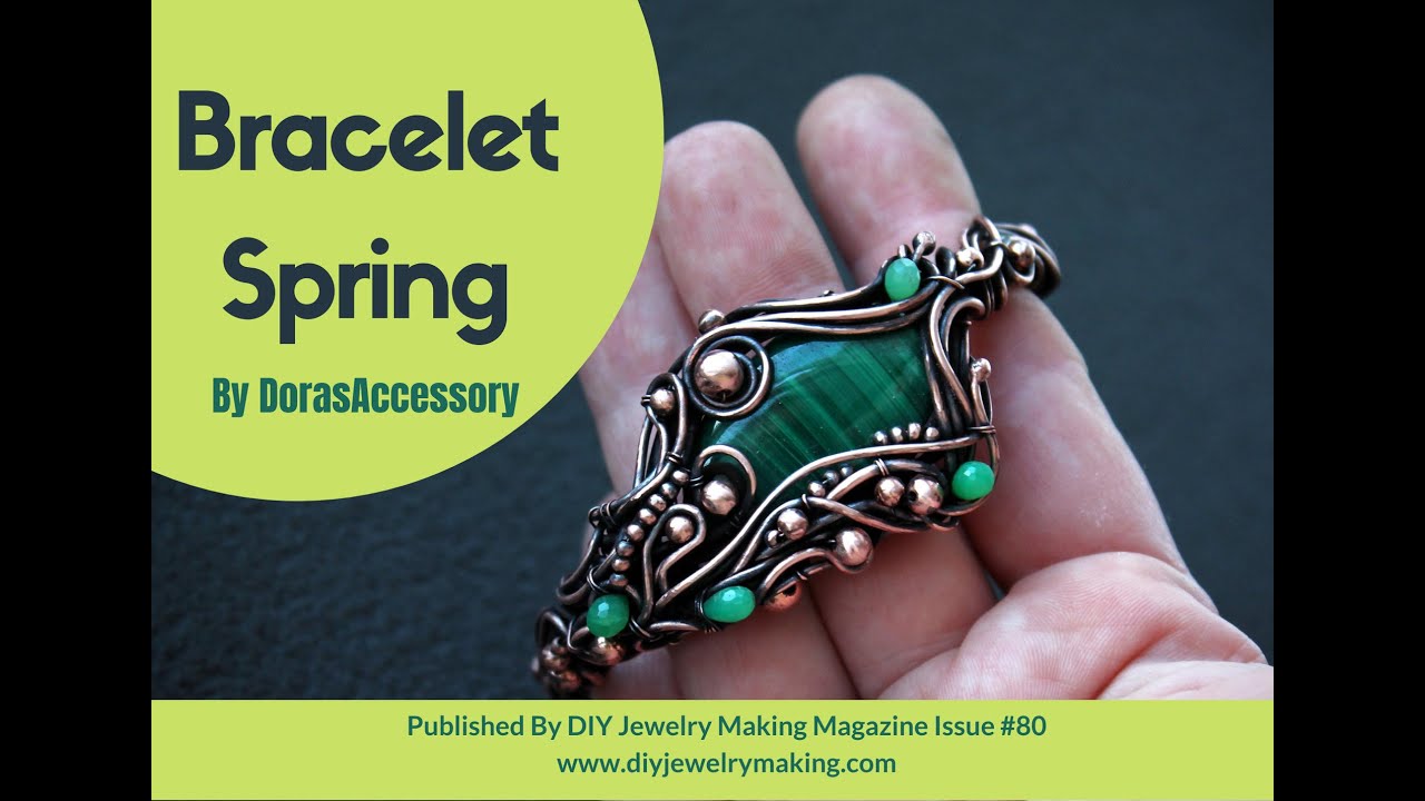 How to make this bracelet spring using wire jewelry technique! - YouTube