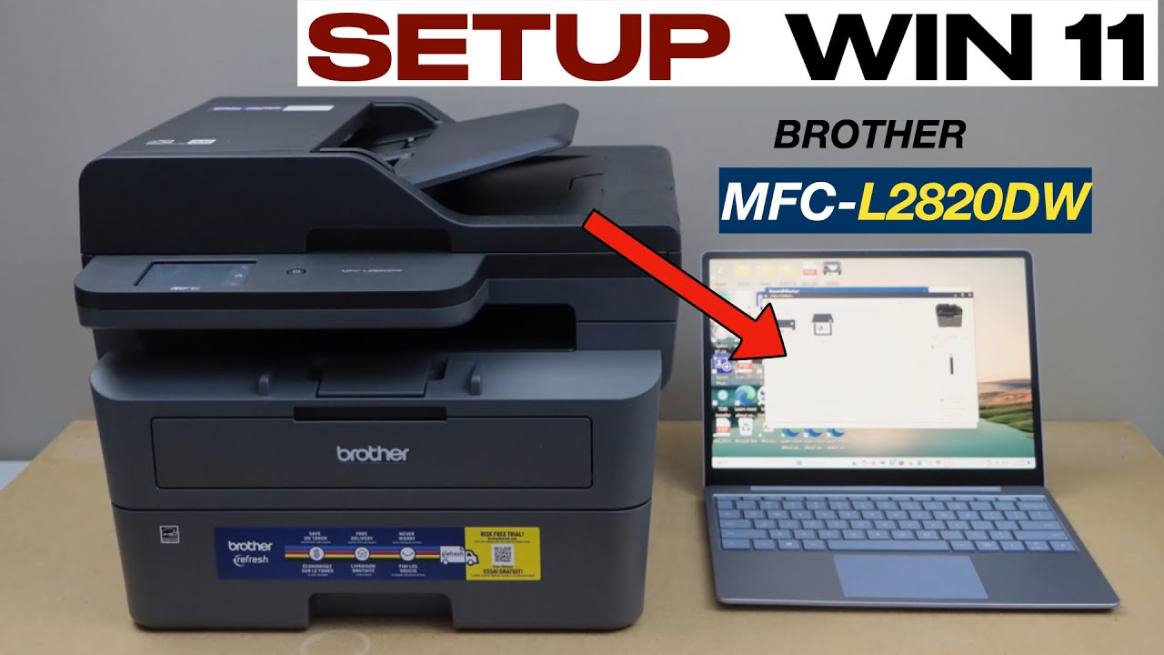 Brother MFC-L2820dw Setup Windows 11, Wireless Setup, Install Drivers ...