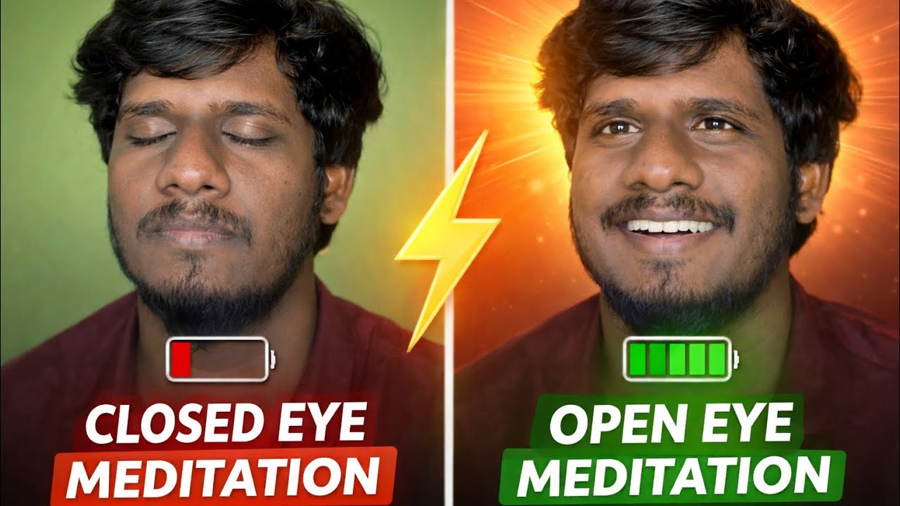 1000% benefits open eye meditation - YouTube