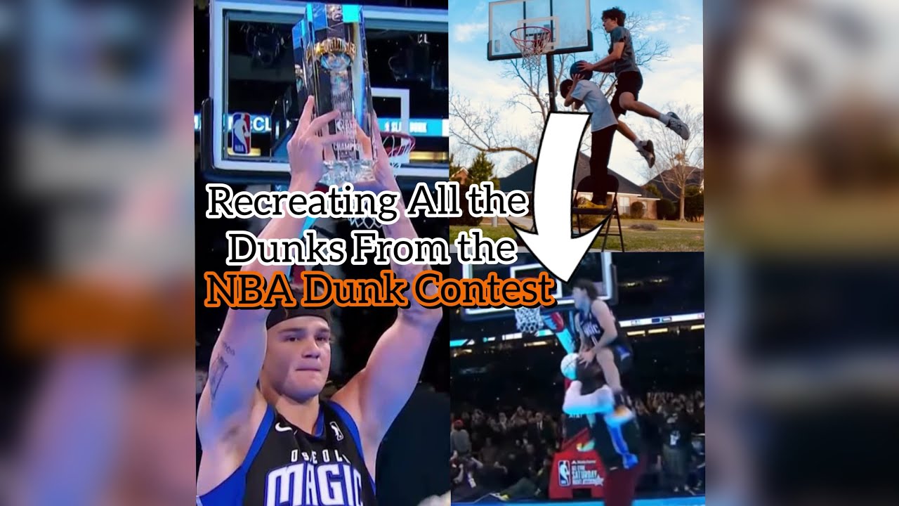 I Recreated All of the 2024 NBA DUNK CONTEST dunks | Low Rim - YouTube