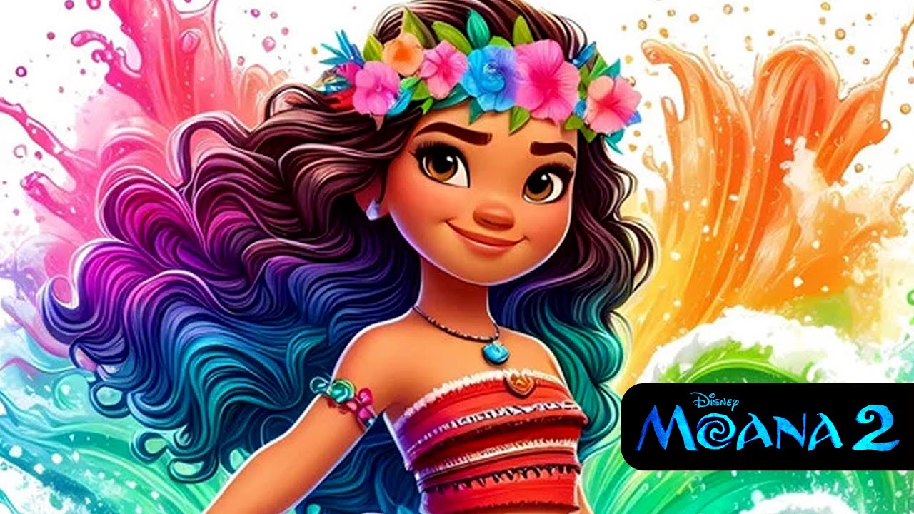 The secret of Moana among the colorful waves - YouTube