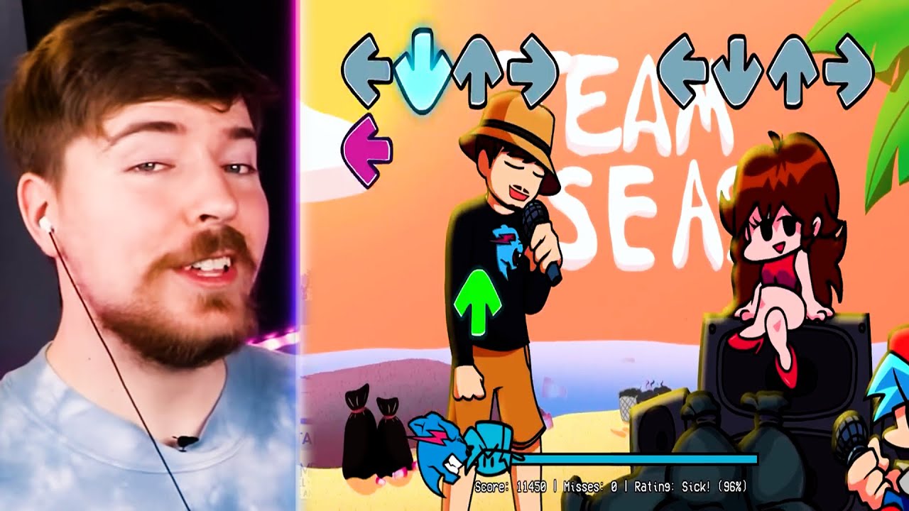 Friday Night Funkin' VS MrBeast Mod In Real Life (FNF IRL) BeastFunkin ...