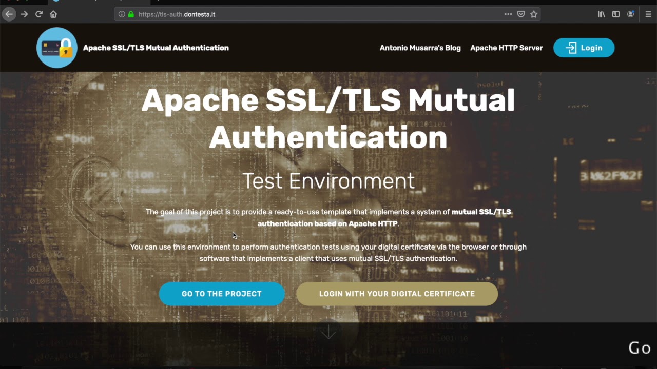 Apache 24 Docker Image For Ssltls Mutual Authentication Youtube