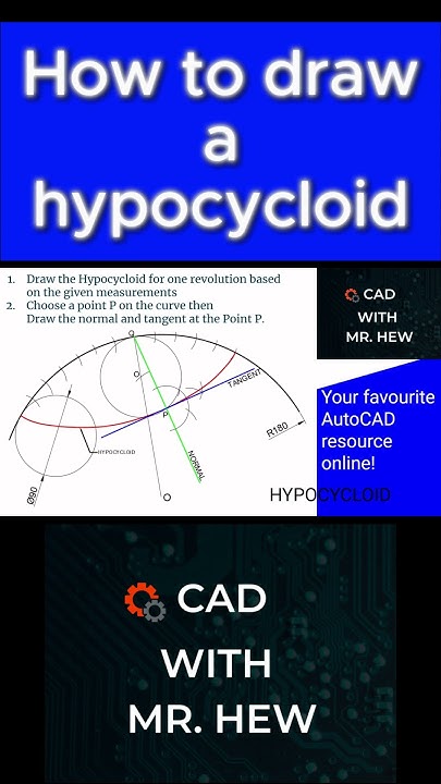 Hypocycloid #autocad #cad #technicaldrawing - YouTube