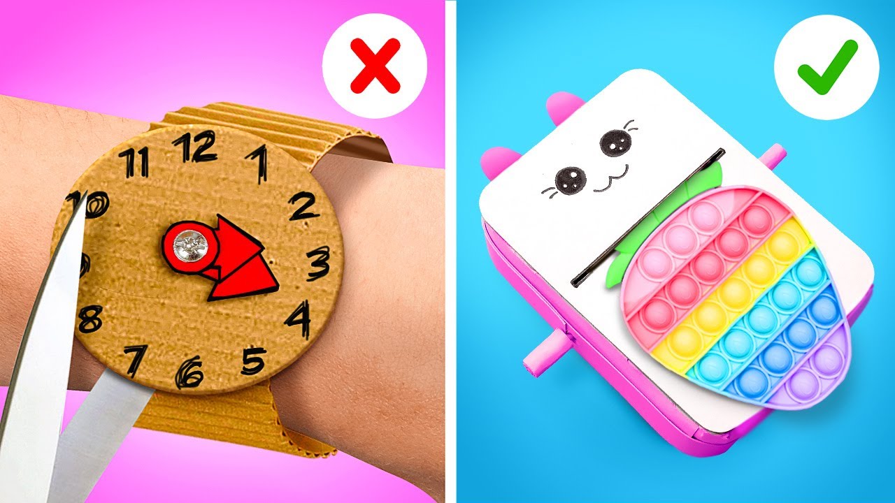 CUTE CARDBOARD CRAFTS || Best Parenting Tips And Hacks By 123GO!LIVE ...