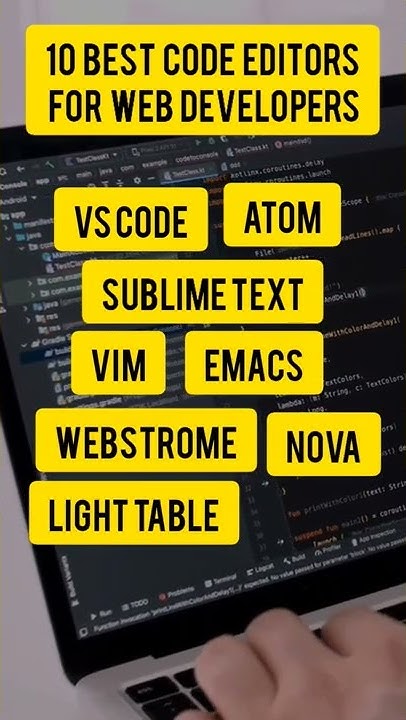 10 Best Code Editors for Web Developers 💥 #webdeveloper #coding #programming #shorts - YouTube