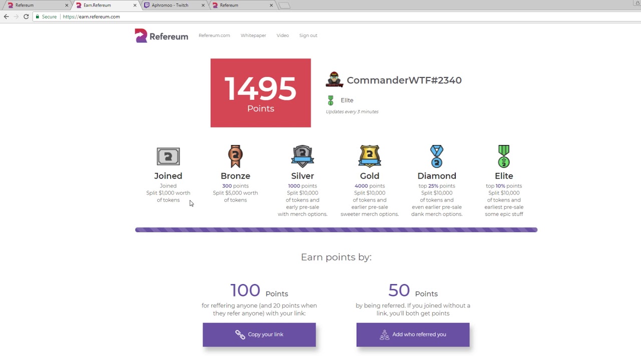 Refereum is now in BETA!!!! Earn by watching streams on Twitch Now ...